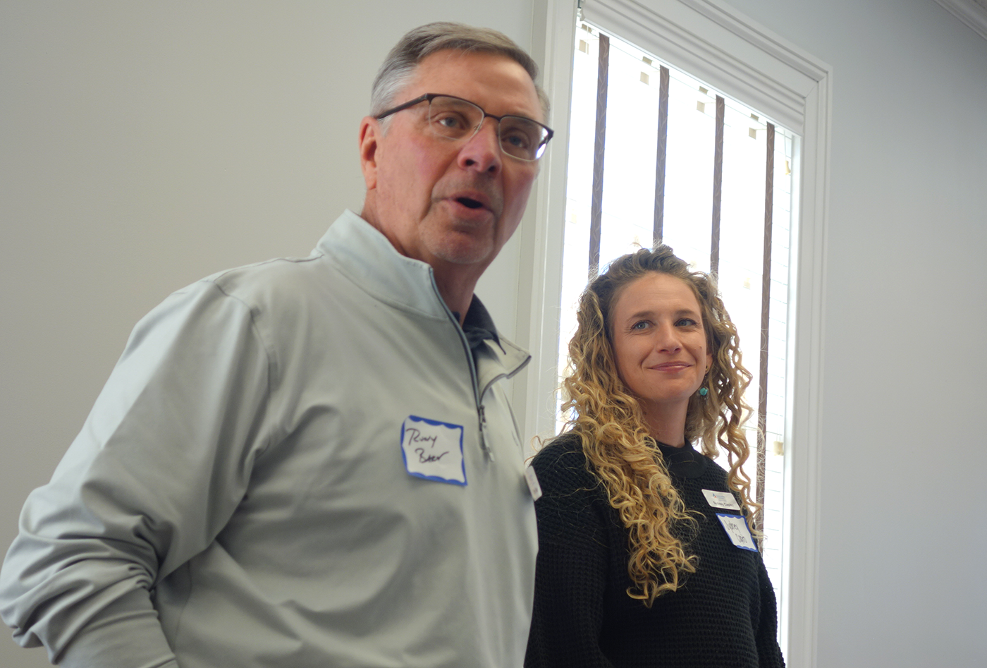 Making friends and connections at the Floyd Chamber Luncheon