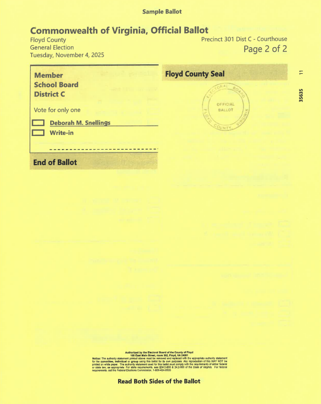 View Sample Ballots for the upcoming General Election